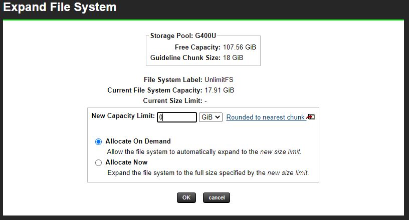 HNAS Filesystem 삭제 후 Auto Expand 발생 사례, 사전 점검 및 조치방법 - HNAS - Hitachi Configuration Tool